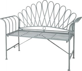 Modrá zahradní lavice La Mointré - 124*46*98 cm