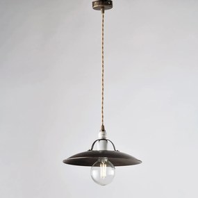 Light for home - Závěsné Svítidlo "CANTINA Rustik" s Textilním Kabelem, 1 X 60 W, E27, Hnědá