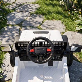 AIYAPLAY dětské elektrické auto 12V, elektrické auto pro děti s dálkovým ovládáním, lithiová baterie, 2 motory, plynulý rozjezd, 4-kolová odpružená k…