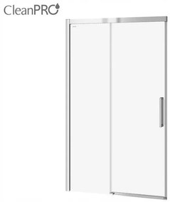 Cersanit Crea, posuvné dveře do otvoru 120x200 cm, 8mm čiré sklo, chromový profil, S159-007