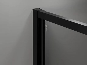 Mexen Exo sprchový kout s otevíracími dveřmi 100 x 80 cm, transparentní, černý - 814-100-080-70-00
