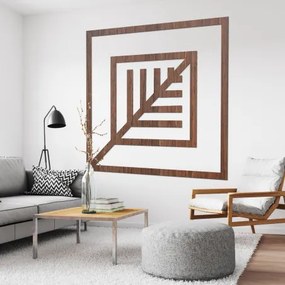 Geometrická dřevěná dekorace na zeď - Moderní design | SENTOP HDF0397-B