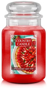 Country Candle Vonná Svíčka Strawberry Mint Tart, 652 g