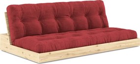 Karup Design  Rozkládací pohovka BASE - 518 Ruby Red / Bez bočních boxů