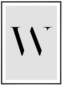 Letter W - 30x40 cm Obraz