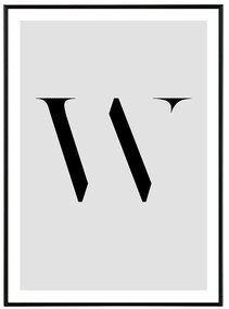 Letter W - 50x70 cm Obraz