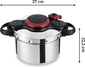 Tlakový nerezový hrnec 6 l Clipso Minut Easy P4620768 – Tefal