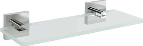 Sapho X-SQUARE - Polička, délka 20 cm, čiré sklo/chrom XQ009-12