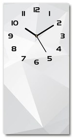 Wallmuralia Nástěnné skleněné hodiny Abstrakce pozadí 30x60 cm