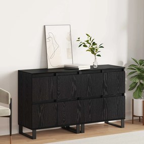 Servírovací skříň 2 ks Černý dub 60 x 35 x 70 cm 3394547