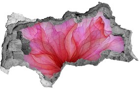 Wallmuralia Samolepící díra na stěnu Růžový květ 95x73 cm
