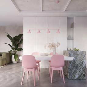 Sollux Lighting Lustr NOX 4L růžový
