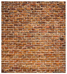 DIMEX | Vliesová fototapeta na zeď Stará cihlová zeďMS-3-0167 | 225 x 250 cm | oranžová, hnědá