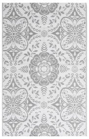 vidaXL Venkovní koberec světle šedý 140 x 200 cm PP