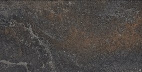 Mexen Blaze Nero glazovaná kamenina rekt. G1, podlahová-stěnová dlaždice 120 x 60 cm, carving - TL420-120-060-01