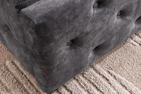 Designová postel Laney Chesterfield 180 x 200 cm šedý samet
