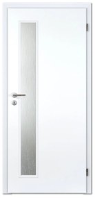 Doornite Interiérové dveře Vertika, 80 P, 846 × 1983 mm, lakované, pravé, bílé, prosklené