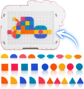 Ricokids RK-823 magnetická deska puzzle stůl pro děti tangram