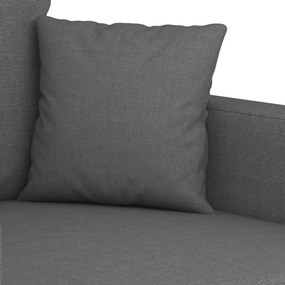 3dílná sedací souprava s poduškami tmavě šedá textil 3201657