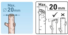 Nůžky zahradnické celokovové, 210mm, HCS