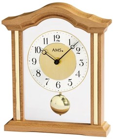 Luxusní dřevěné stolní hodiny 1174/18 AMS 23cm