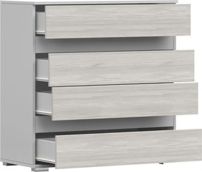 IDZ Komoda HELIOS 4S 46, 90 cm Dub Kathult/Bílá