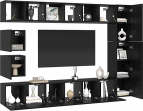 Sestava TV skříněk 10 ks Černý dub Kompozitní dřevo 3393244