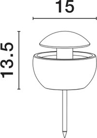 Zapichovací svítidlo NOVA LUCE MINOR G9 5W IP65 9186704 bez žárovky