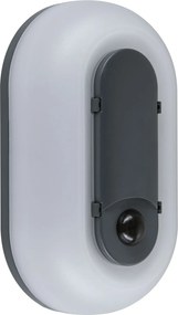 P 94958 LED venkovní nástěnné svítidlo Elunor pohybové čidlo IP65 podlouhlé 122x212mm 2200 - 4000K 18,5W 230V antracit/bílá polykarbonát - PAULMANN