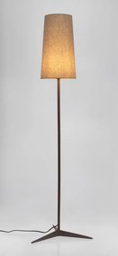 Béžová stojací lampa s textilním stínidlem (výška 166 cm) Assam – Bizzotto