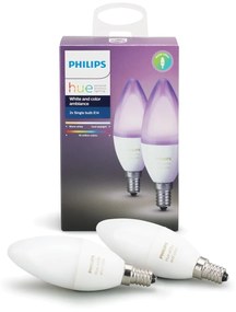 Hue White and Color Ambiance LED žárovka E14 set 2ks 8718696695241 2x6W RGB