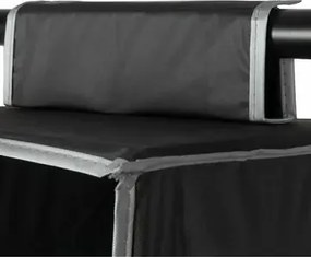 Compactor URBAN 30 x 30 x 128 cm – 6 polic - černá / Závěsný organizér