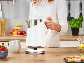 Lafe Elegant bílá / Rychlovarná konvice / 1800 W / 1,8 l