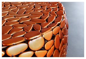 Massive home | Konferenční stolek STONE MOSAIC 72 CM měděný
