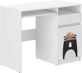 Wooden Toys Dětský psací stůl N-35 MEDVÍDEK ČERNOBÍLÝ