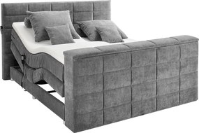 XXXLutz POSTEL BOXSPRING, 180/200 cm, šedá Carryhome - Manželské postele - 002220044904