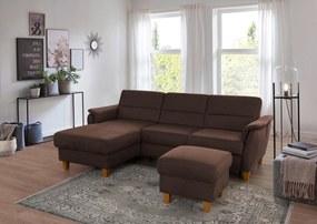 XXXLutz ROHOVÁ SEDAČKA, textil, tmavě hnědá Sit & More - Sedací soupravy - 000144019702