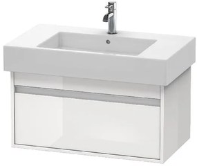 Duravit Ketho - Umyvadlová skříňka 41x80x46 cm, 1 zásuvka, lesklá bílá KT669002222