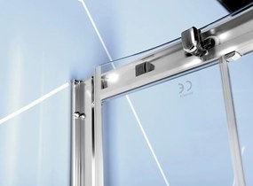 Polysan Polysan, EASY LINE čtvrtkruhová sprchová zástěna 1100x800mm, L/R, čiré sklo, EL2415