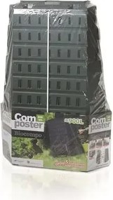 PROSPERPLAST Kompostér BIOCOMPO 900 l černá / 114.6 x 116.5 x 114.6 cm