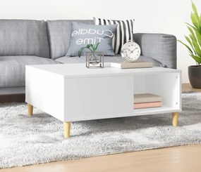 vidaXL Konferenční stolek 80 x 80 x 36,5 cm kompozitní dřevo [821092] Barva: Bílá