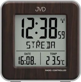JVD Digitální rádiem řízený budík v imitaci dřeva s češtinou JVD RB9351.1