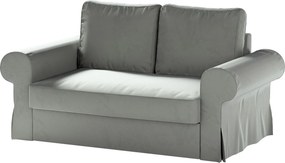 Potah na pohovku IKEA Backabro 2-místná, rozkládací barva šedá látka lesklé, sametová