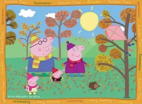 Ravensburger Puzzle Prasátko Peppa: Roční období 4 v 1 / 12, 16, 20, 2