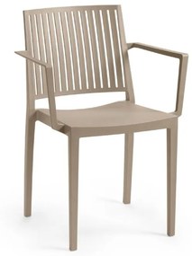 ROJAPLAST Zahradní židle - BARS ARMCHAIR, plastová Barva: hnědá