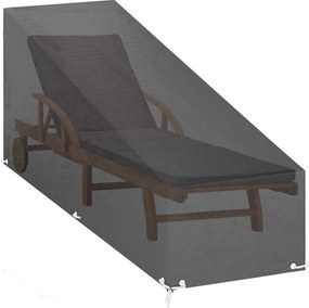 Plachty na zahradní lehátko 2 ks 12 oček 200 x 65 x 35/60 cm PE 3155395