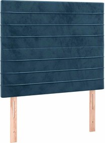 Box spring postel s matrací tmavě modrá 120 x 200 cm samet 3137897