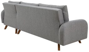 Hanah home Rohová pohovka HERA šedá pravá 297 cm 867UNQ1941