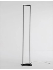 Nova Luce Stojací LED lampa WENNA matný černý hliník a akryl 36W 3000K
