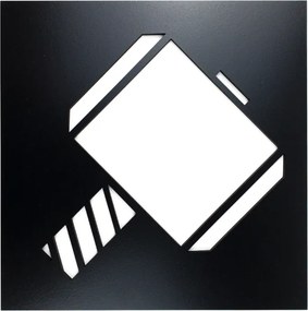 Dřevěná dekorace Symbol Thora černá